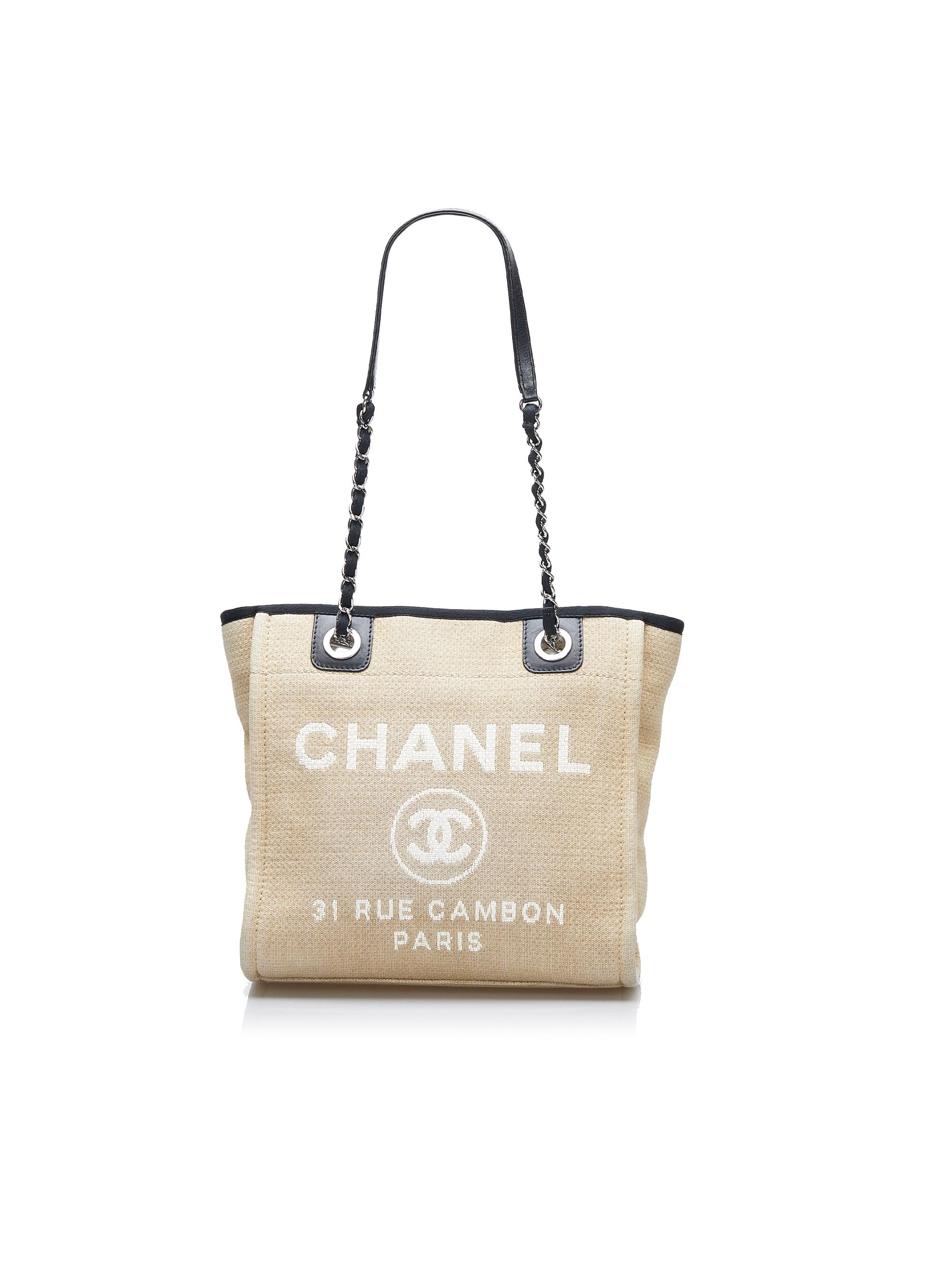 Chanel 100% Canvas Brown Mini Deauville Tote Bag One Size - 0% off ...