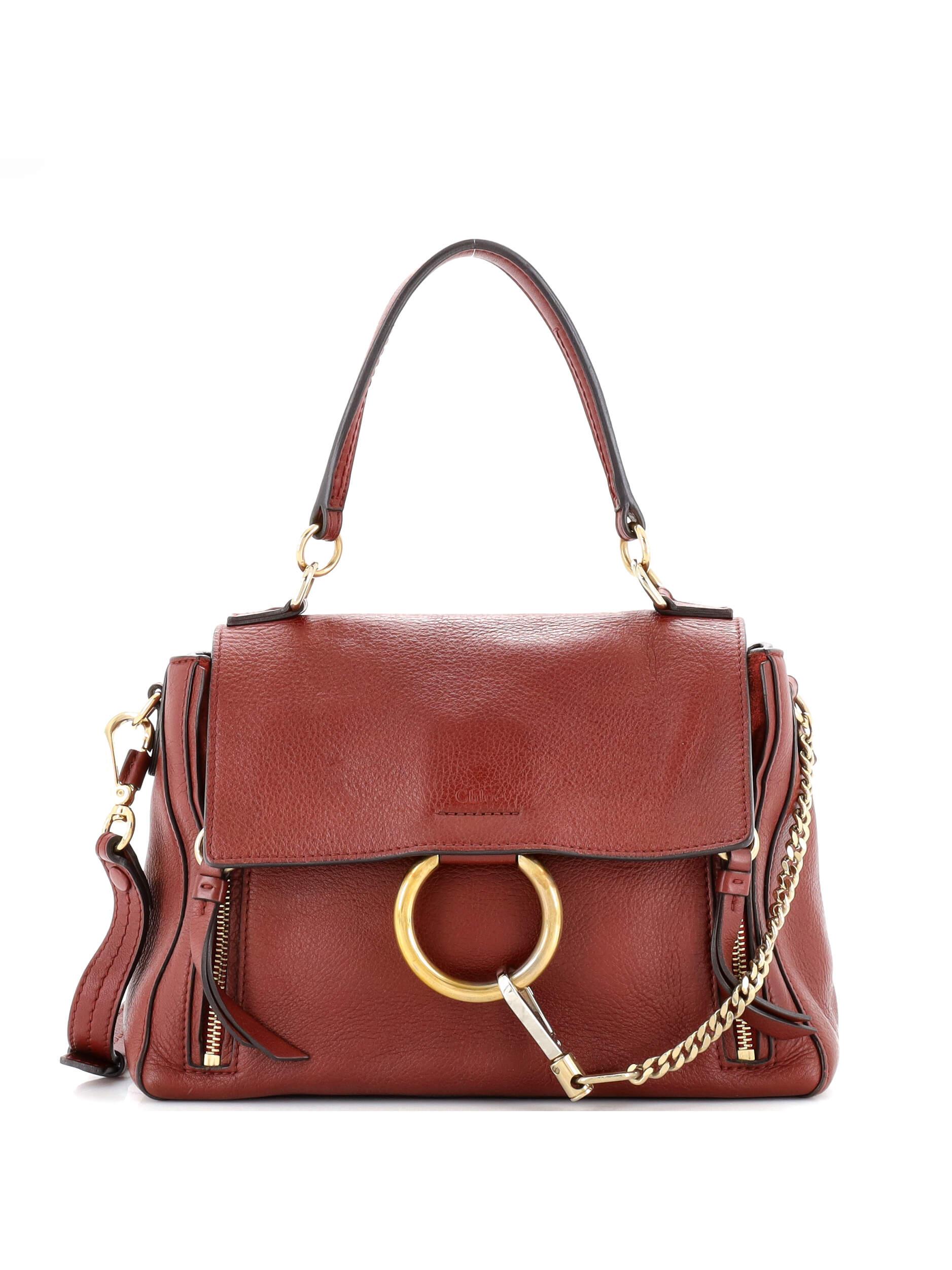 Chloé 100% Leather Red Faye Day Bag Leather Small One Size - 54% off ...