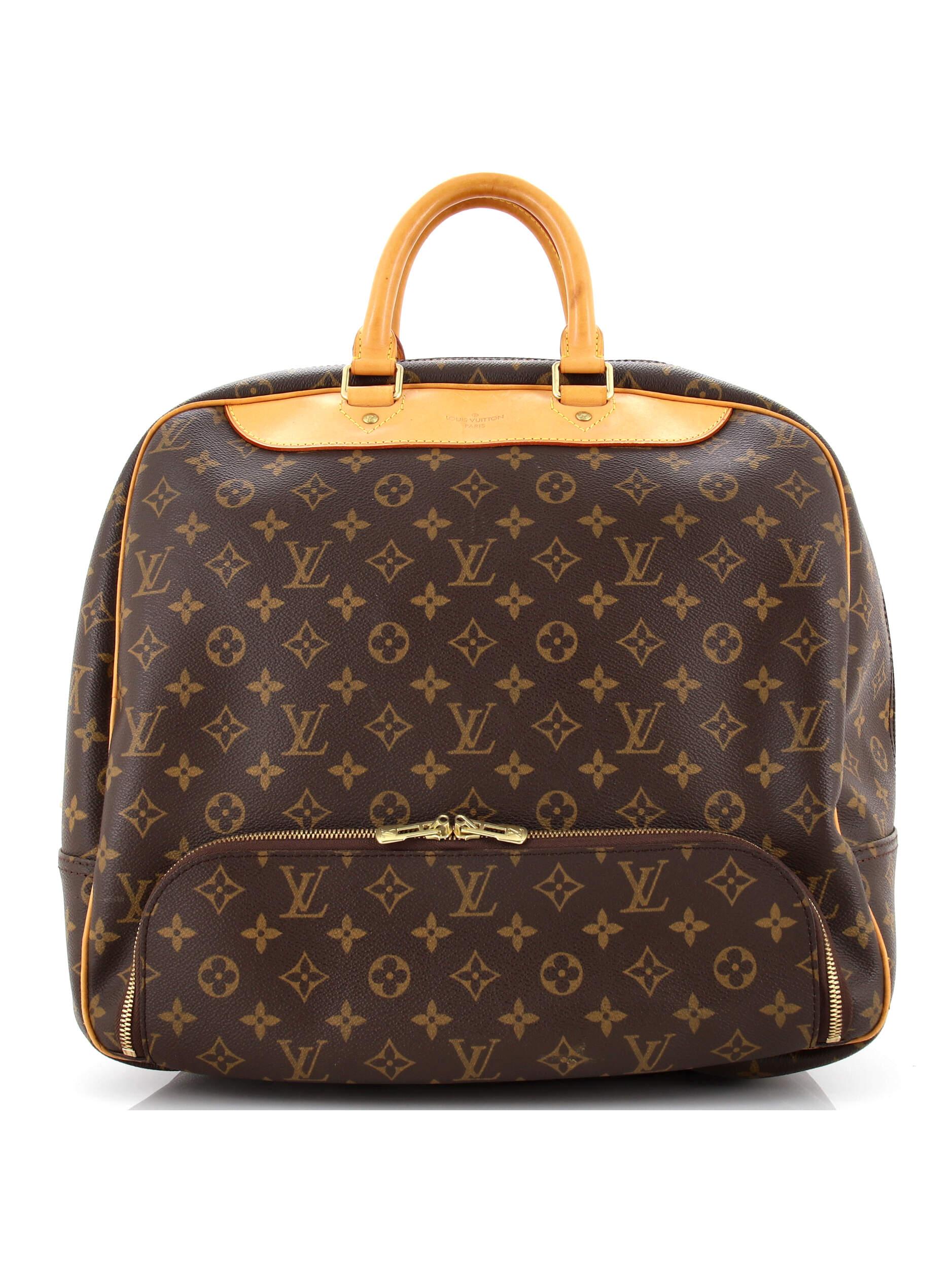 Louis Vuitton 100% Coated Canvas Brown Evasion Travel Bag Monogram Canvas MM One Size - 30% off ...
