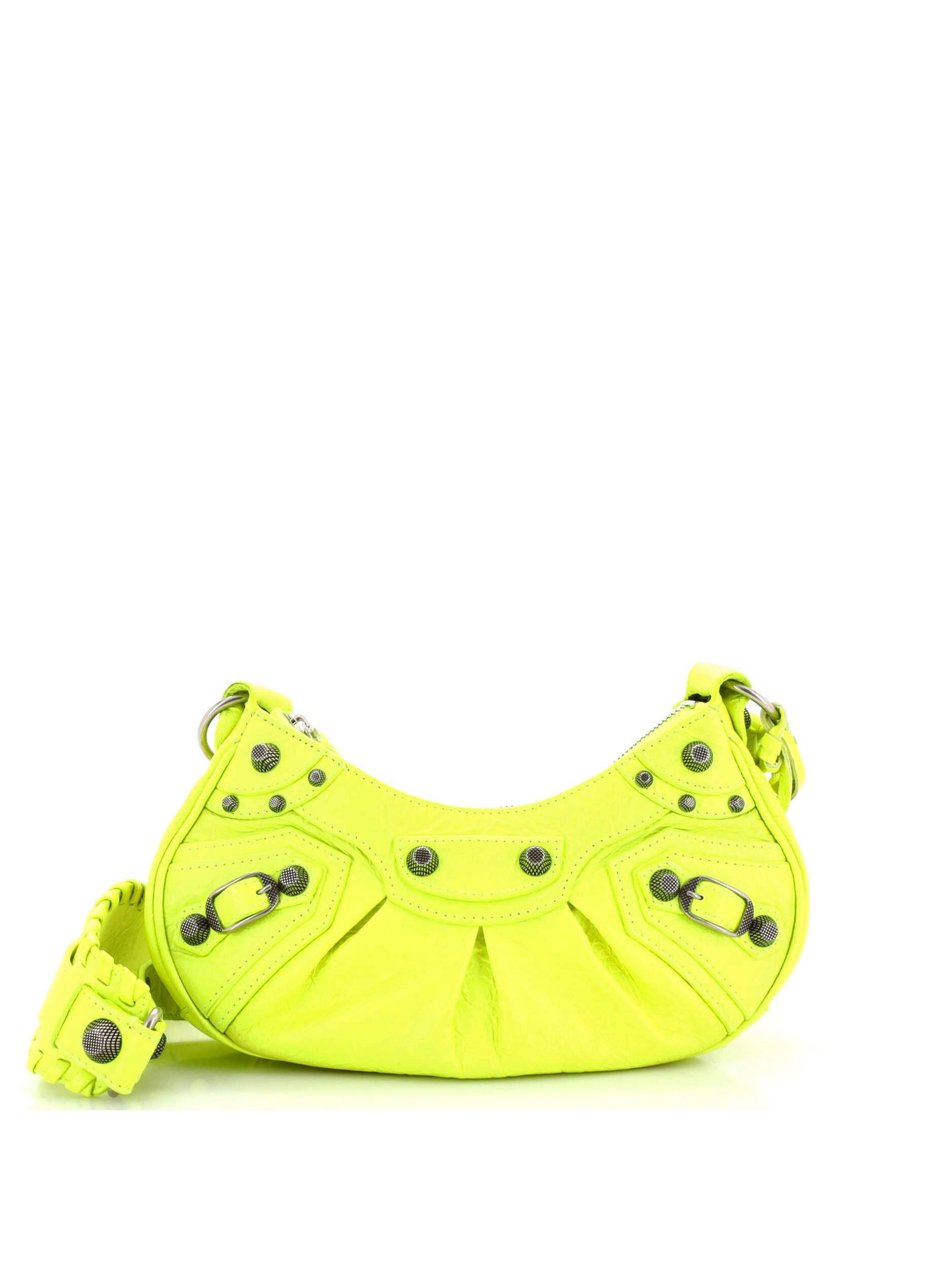 Balenciaga 100% Leather Green Le Cagole Giant Studs Shoulder Bag Leather XS One Size - 34% off ...