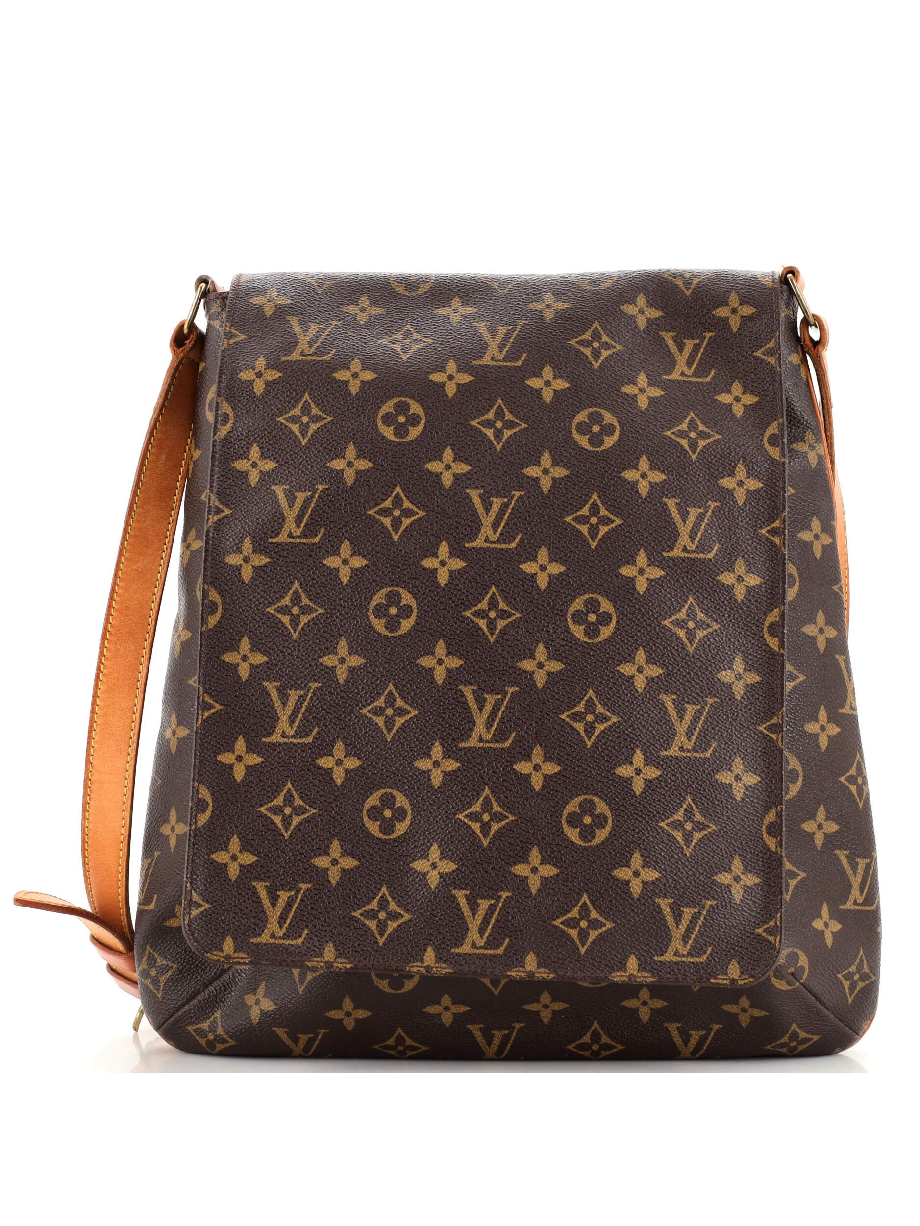 Louis Vuitton 100% Coated Canvas Brown Musette Salsa Handbag Monogram Canvas GM One Size - 39% ...