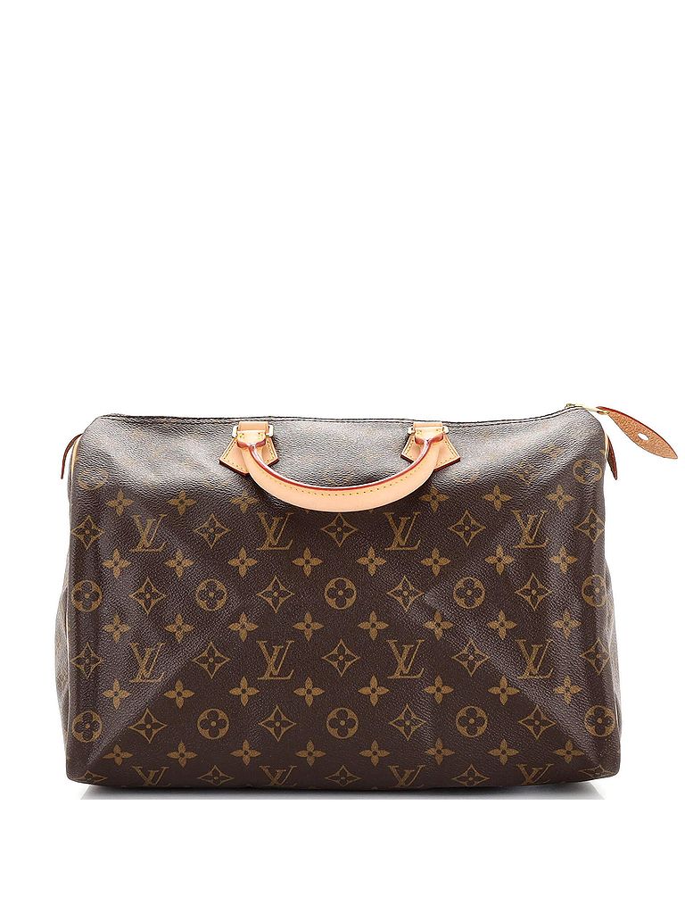 Louis Vuitton 100% Coatead Canvas Brown Speedy Handbag Monogram Canvas 35 One Size - 25% off ...
