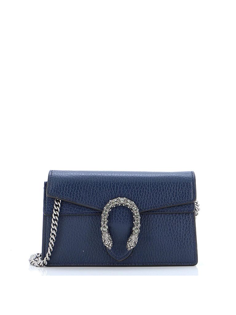 Gucci 100% Leather Blue Dionysus Bag Leather Super Mini One Size - -21% ...