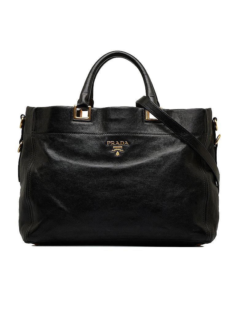 Prada 100% Leather Black Vitello Shine Satchel One Size - 65% off | thredUP