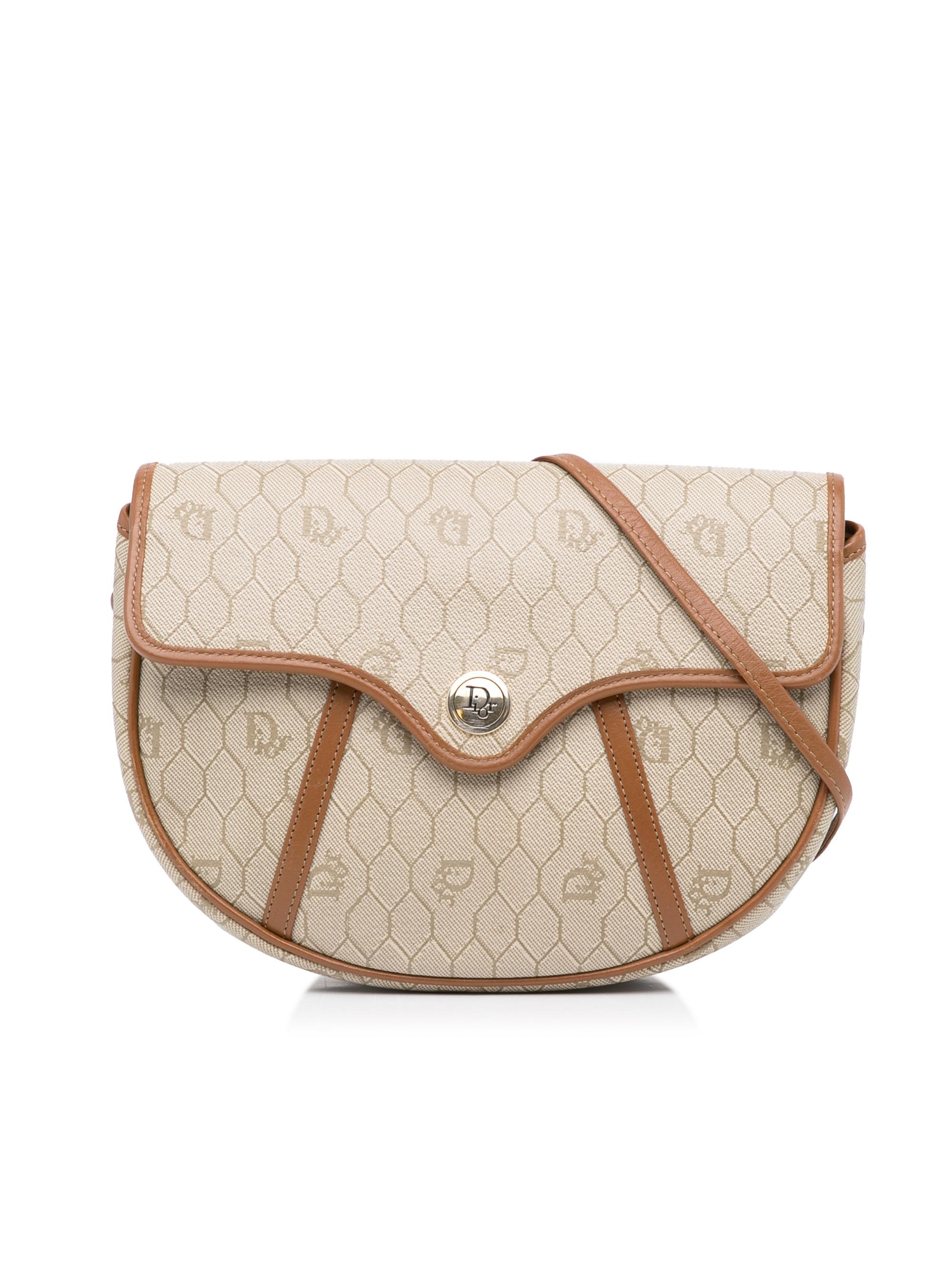 Dior 100% Coated Canvas Brown Honeycomb Crossbody One Size - 32% off ...