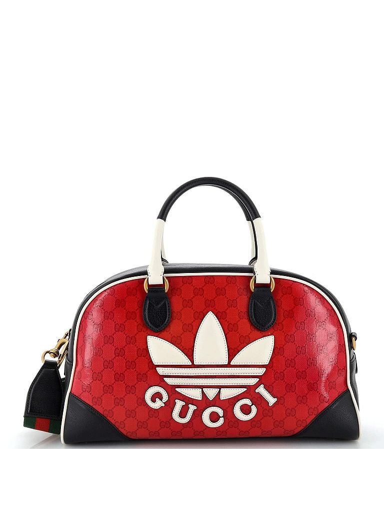 Gucci Red x adidas Duffle Bag GG Coated Canvas Large One Size - 13% off ...
