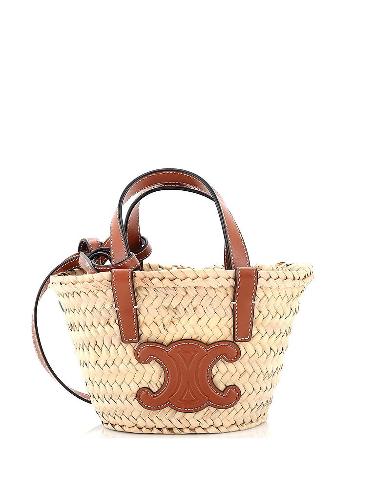Céline Tan Triomphe Basket Shoulder Bag Teen One Size - -21% off | thredUP