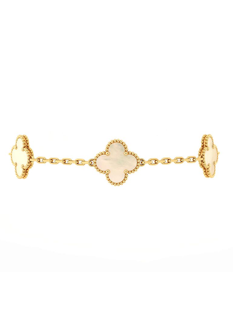 Van Cleef & Arpels 100% 18k Yellow Gold Yellow Vintage Alhambra 5 ...