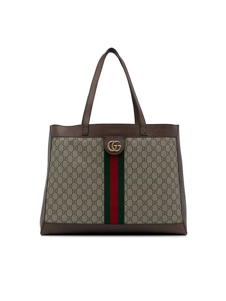 Gucci 100% Coated Canvas Brown x Disney Large GG Supreme Three Little ...