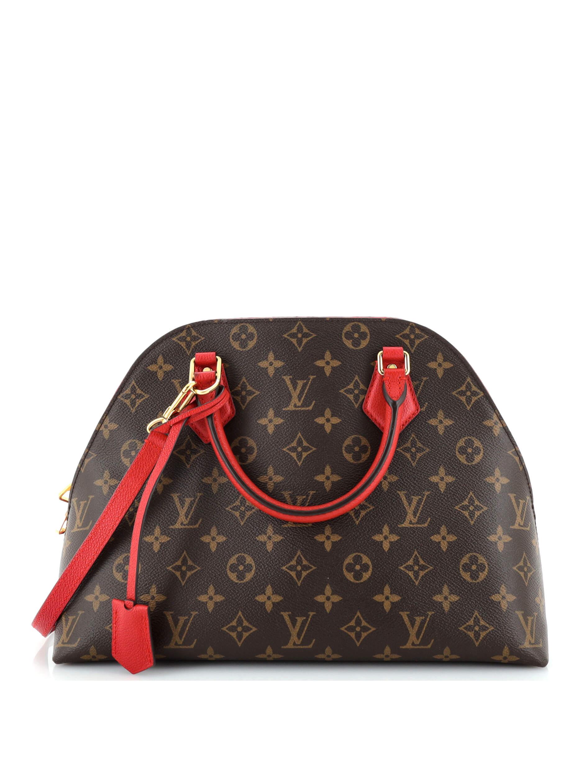 Louis Vuitton 100% Coatead Canvas Brown Red Alma BNB Handbag Monogram Canvas One Size - 15% off ...
