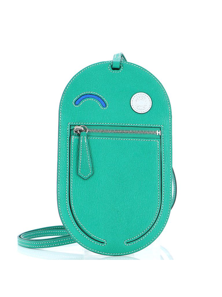 Hermès 100% Leather Green In-The-Loop Phone To Go Wink Case Leather GM ...