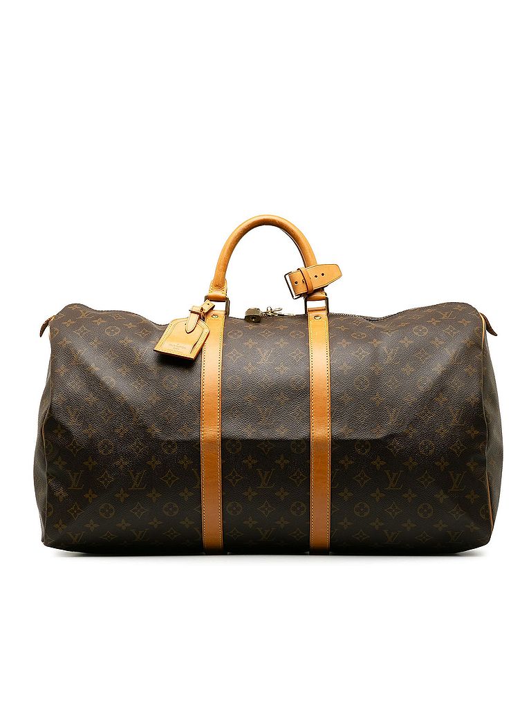 Louis Vuitton 100% Coated Canvas Brown Monogram Keepall 55 One Size - 59% off | ThredUp