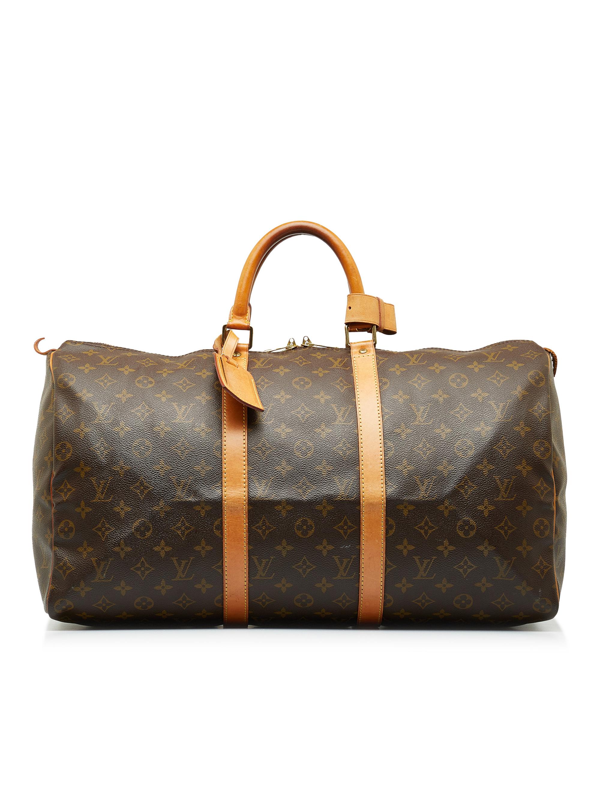 Louis Vuitton 100% Coated Canvas Brown Monogram Keepall 50 One Size - 48% off | ThredUp