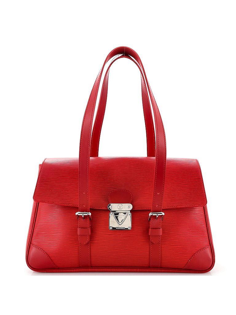 Louis Vuitton 100% Leather Red Segur Handbag Epi Leather MM One Size ...