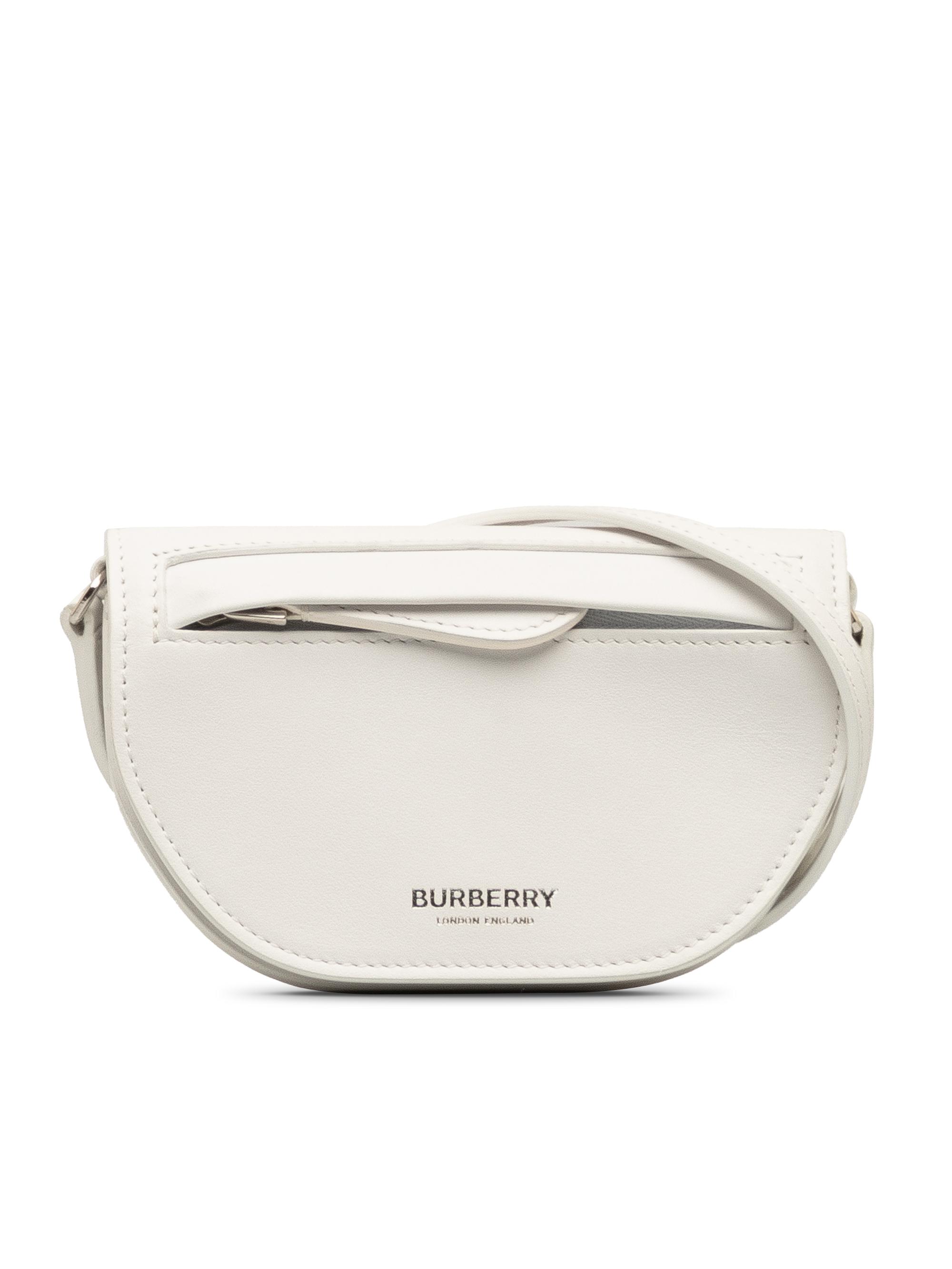 Burberry 100% Leather White Micro Olympia Crossbody One Size - 19% off ...