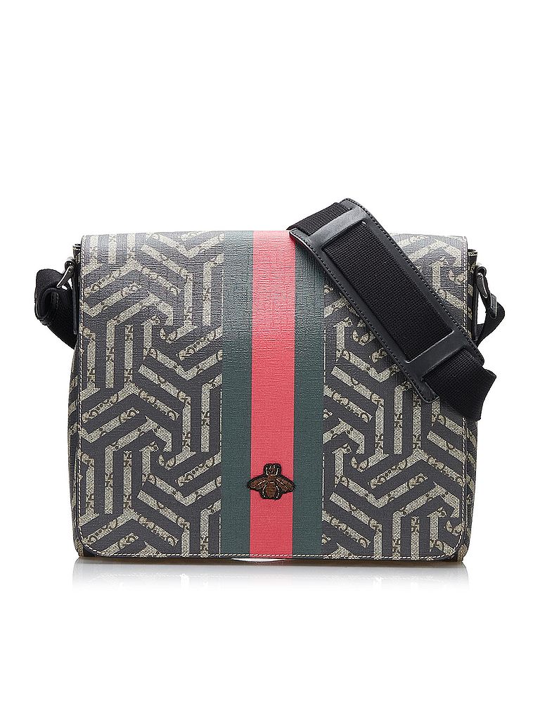 Gucci 100% Coated Canvas Brown GG Supreme Caleido Web Crossbody Bag One ...
