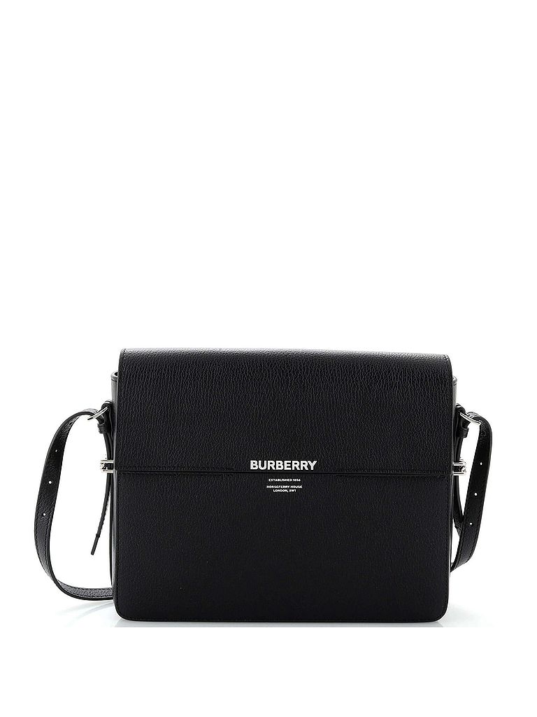 Burberry 100% Leather Black Grace Flap Bag Leather Large One Size - 55% ...