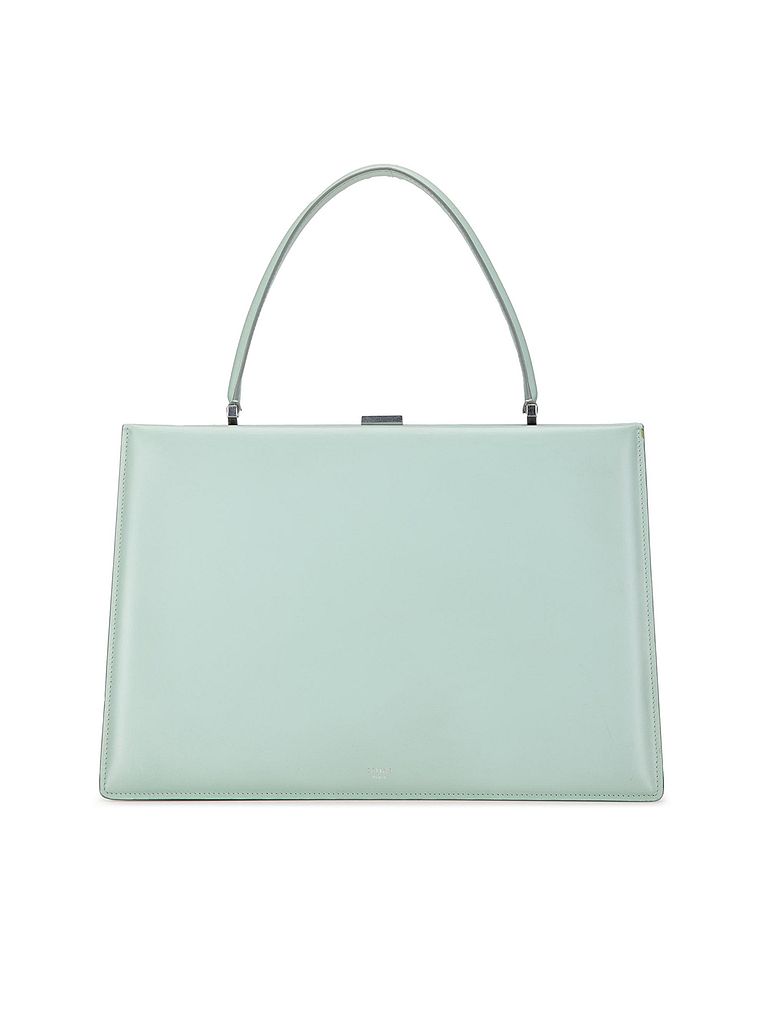 Céline 100% Leather Green Clasp Leather Tote One Size - 63% off | ThredUp
