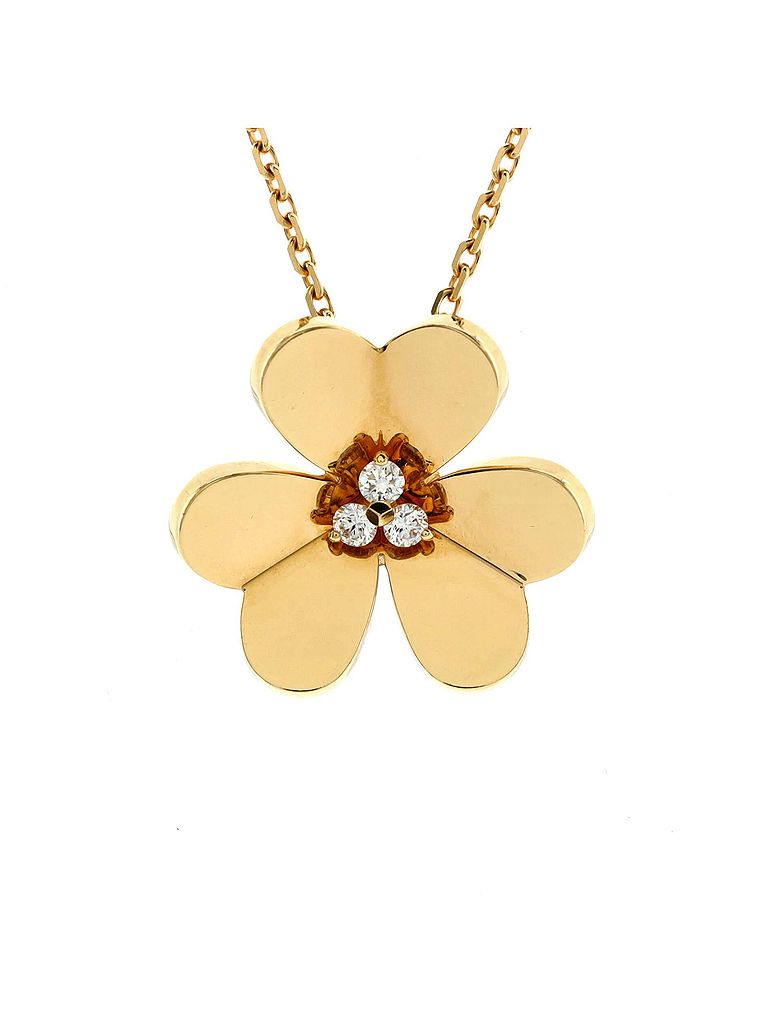 Van Cleef & Arpels 100% 18k Yellow Gold Yellow Frivole Pendant Necklace ...