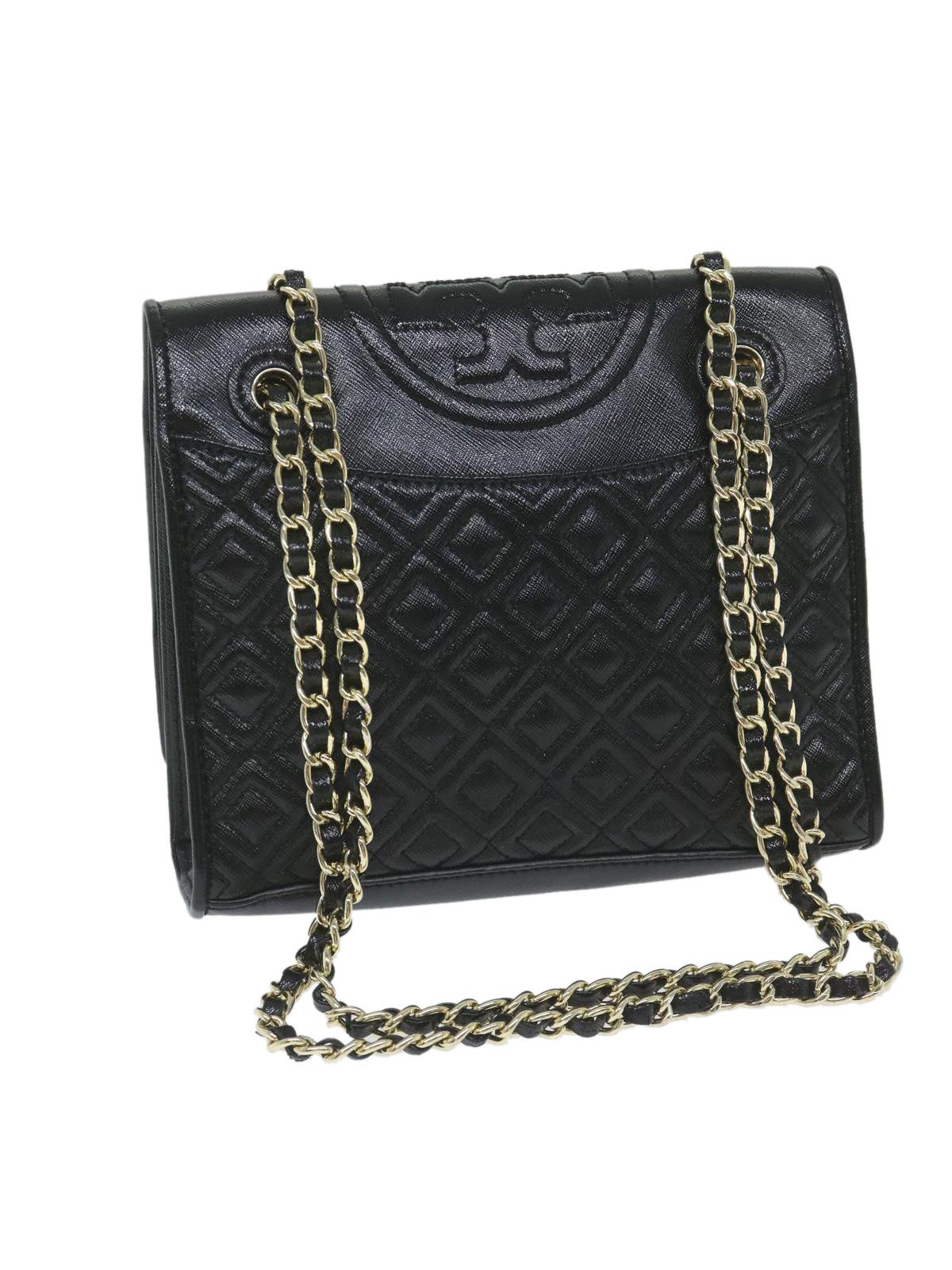 Tory Burch 100% Leather Solid Black Black Leather Shoulder Bag One Size - 21% off | ThredUp