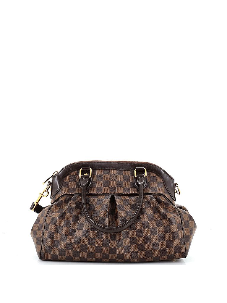 Louis Vuitton 100% Coatead Canvas Brown Trevi Handbag Damier PM One ...