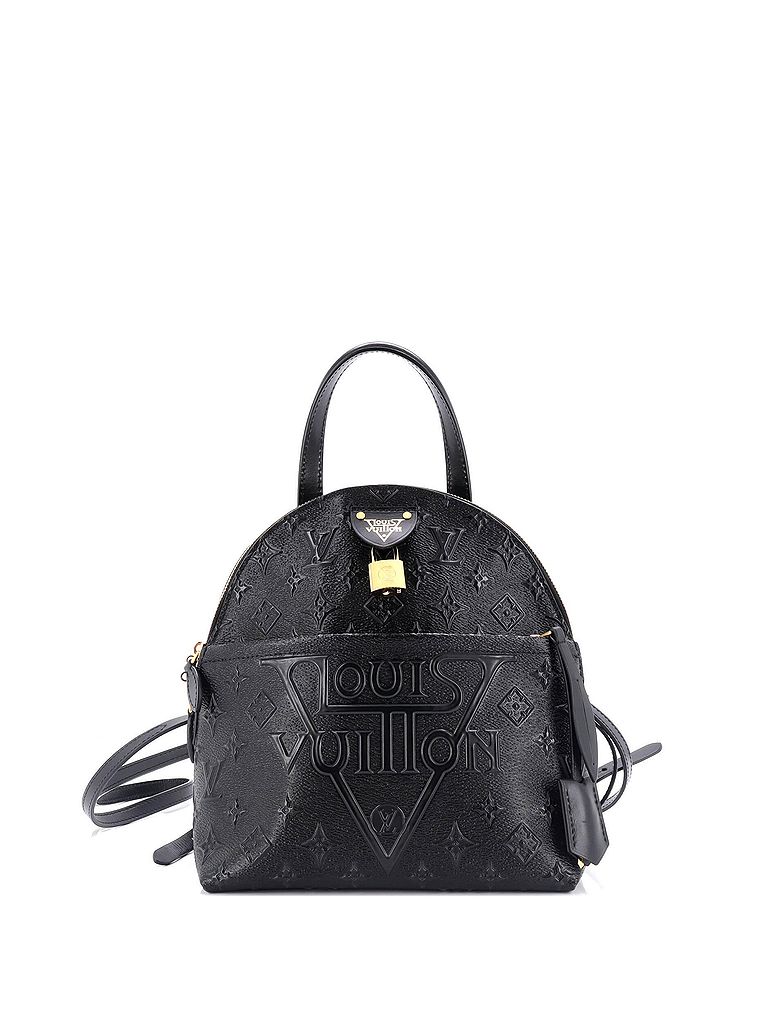 Louis Vuitton 100% Leather Black Moon Backpack Embossed Monogram ...