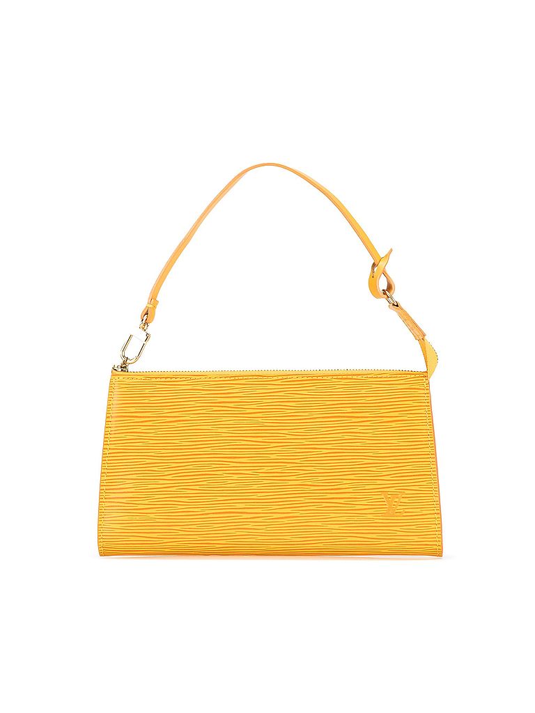 Louis Vuitton 100% Leather Yellow Epi Pochette Accessoires One Size ...