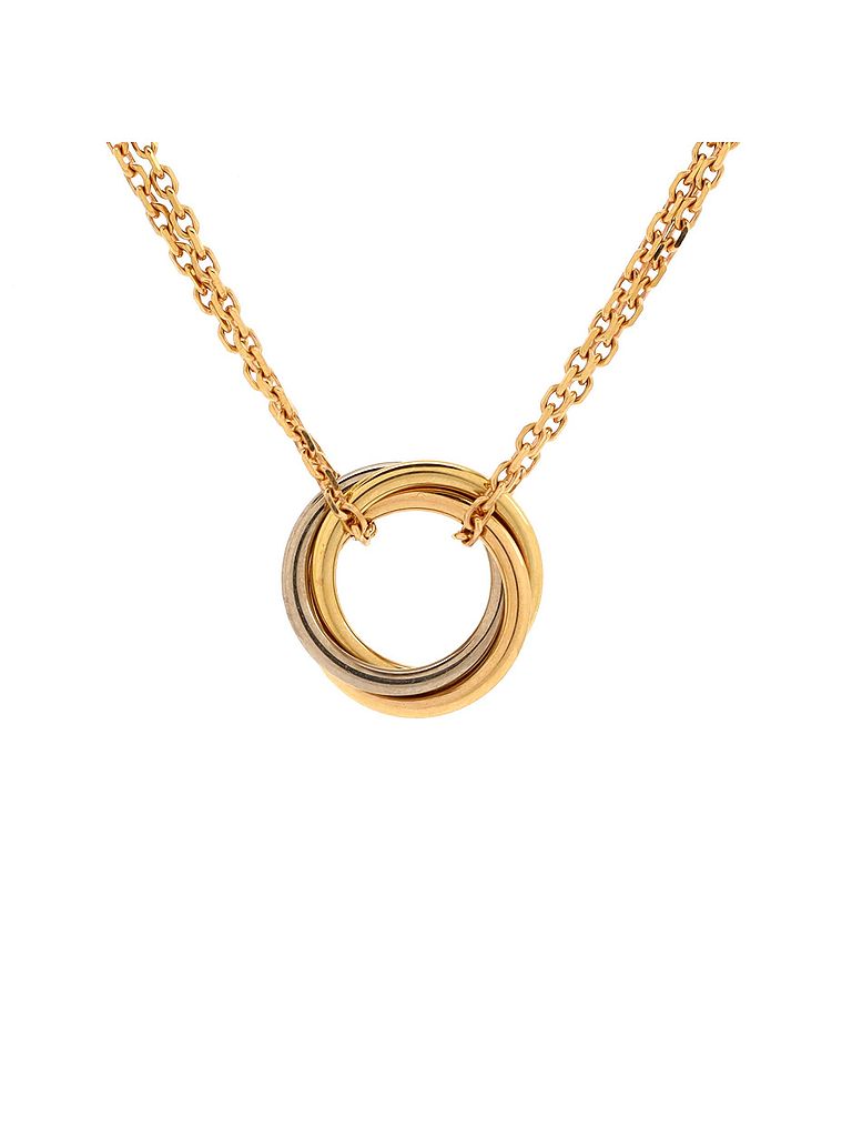 Cartier 100% 18k Tri Colored Gold Trinity Choker Necklace 18K Tricolor ...