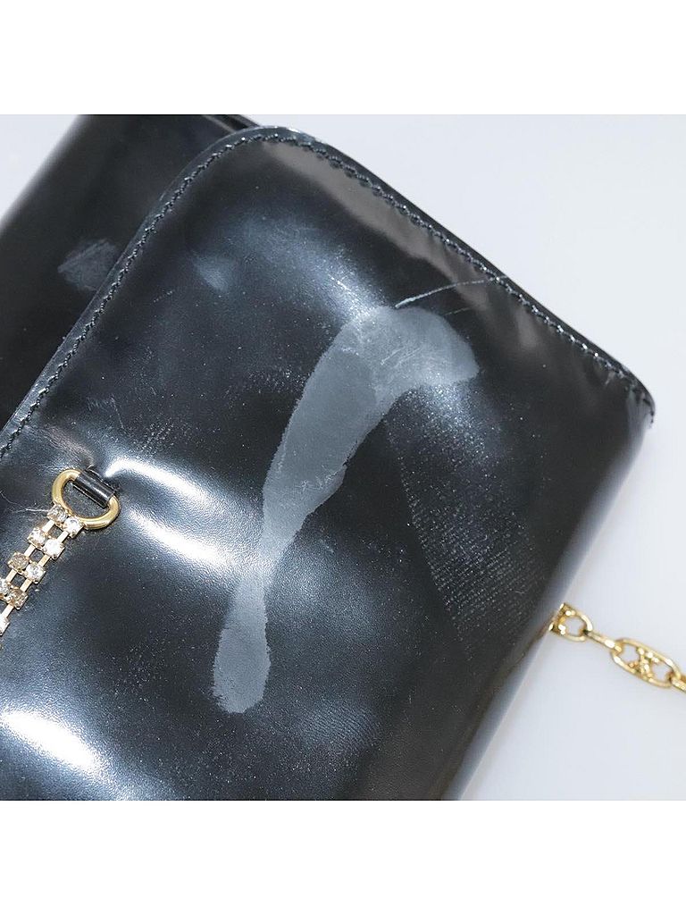 Céline 100% Patent Leather Solid Black Crécy Black Patent Leather ...