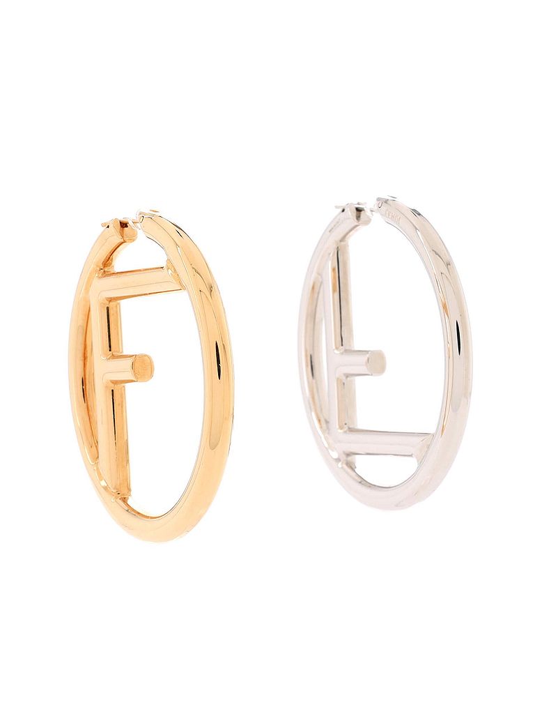 Fendi F is Fendi Hoop Earrings Metal One size - -7% off | ThredUp