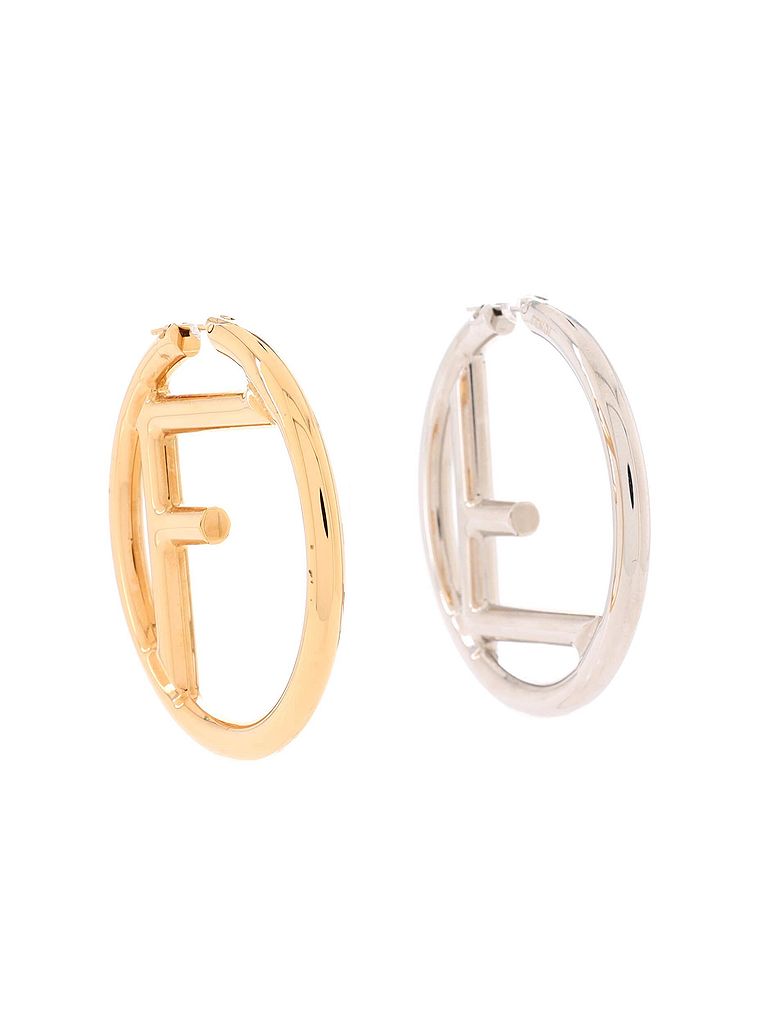Fendi F is Fendi Hoop Earrings Metal One size - 13% off | ThredUp