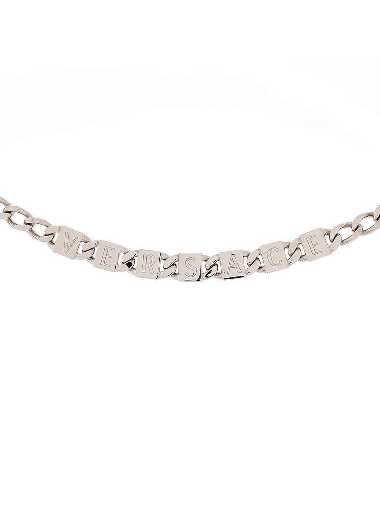 Versace Logo Letters Tile Chain Link Necklace Metal One size - 16% off ...