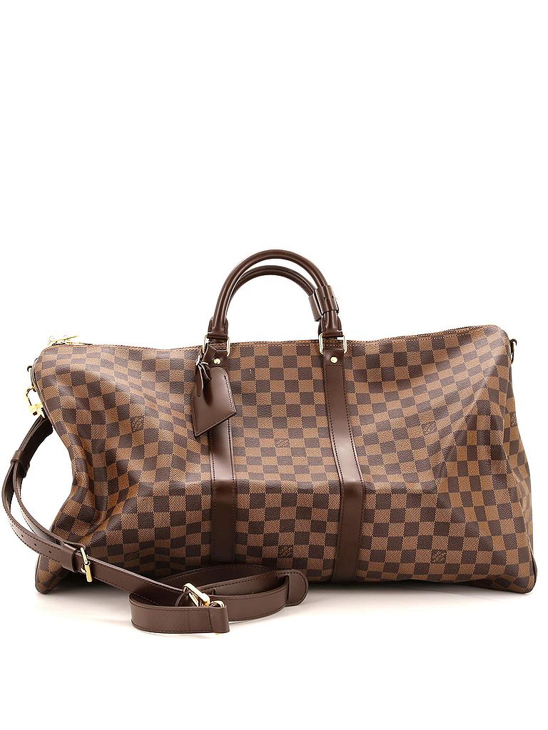 Louis Vuitton 100% Coatead Canvas Brown Keepall Bandouliere Bag Damier 55 One size - 35% off ...