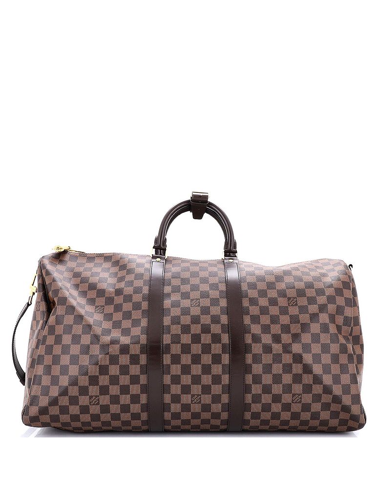 Louis Vuitton 100% Coatead Canvas Brown Keepall Bandouliere Bag Damier 55 One size - 2% off ...
