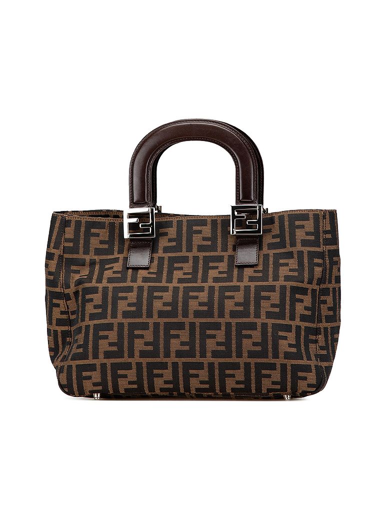 Fendi 100% Canvas Brown Small Zucca Canvas Twins Tote One size - 30% off | ThredUp