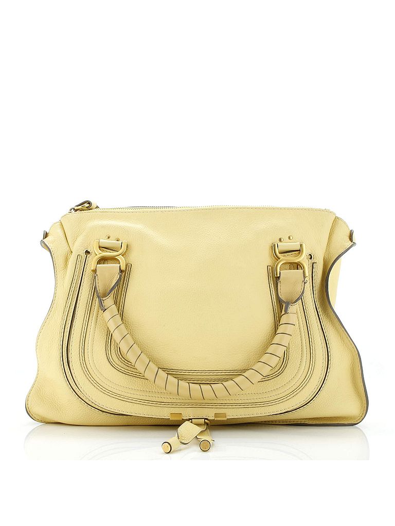 Chloé 100% Leather Yellow Marcie Shoulder Bag Leather Large One size ...